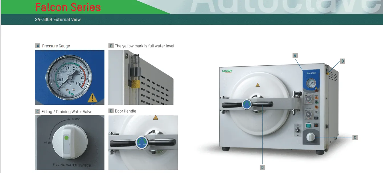 STURDY 40L AUTOCLAVE - FALCON SERIES | Platinumpme | Platinumpme