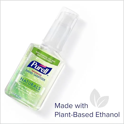 Purell Advanced Hand Sanitizer Naturals with Plant Based Alcohol ...